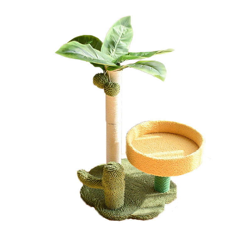 Coconut Cat Tree Tower Scratching Post Toys – LoveMyCat